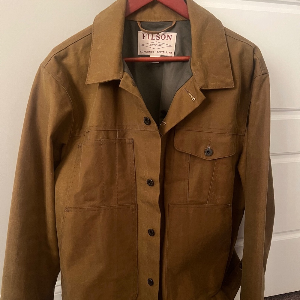 Authentic Filson Tin Cloth Short Lined Cruiser Jacket… - Gem